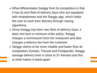 Swiggy Market Analysis Case Study 1 PDF | PDF