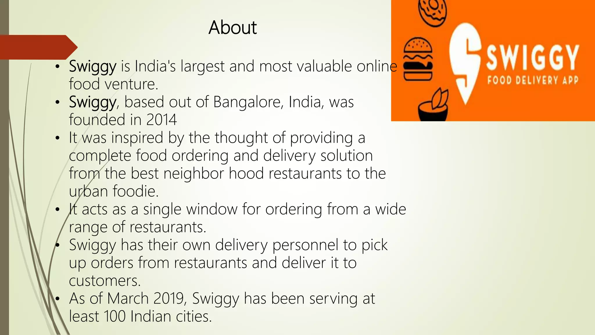 Swiggy SWOT Analysis | PPTX