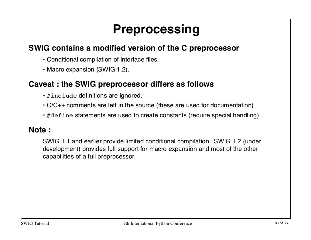 Interfacing C C And Python With Swig