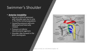 competitive swimming injuries- causes and prevention | PPTX
