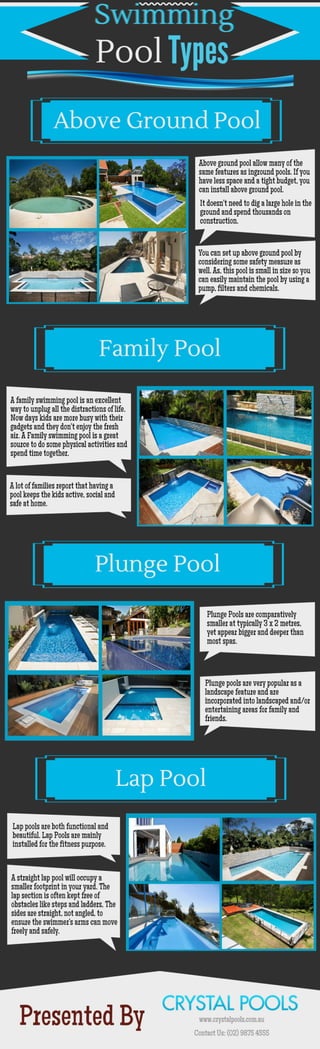 Swimmimg Pool Types | PDF