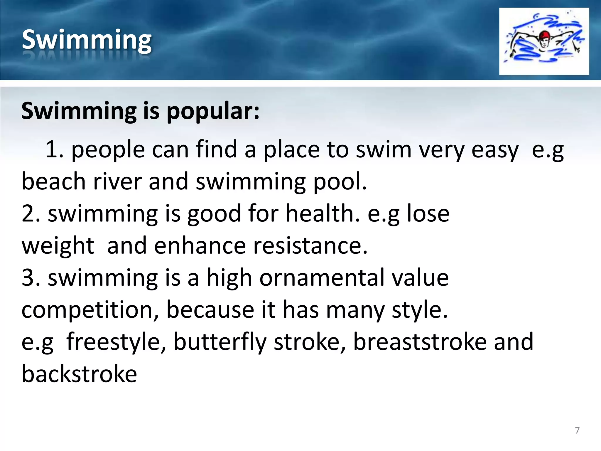 Swimming | PPTX