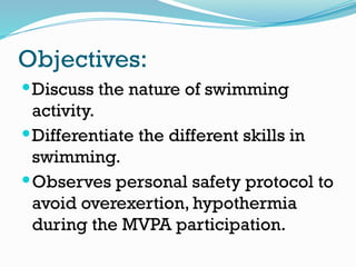 SWIMMING................................ | PPTX