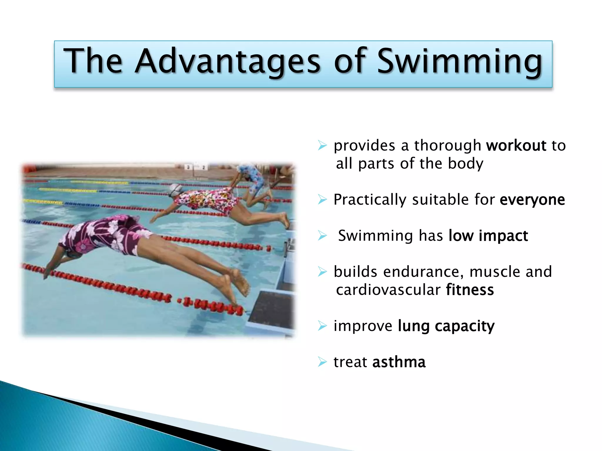 Swimming is the best form of exercise | PPTX