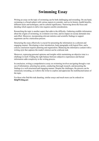 Swimming Essay.pdf