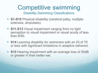 Swimming for disabled | PPTX