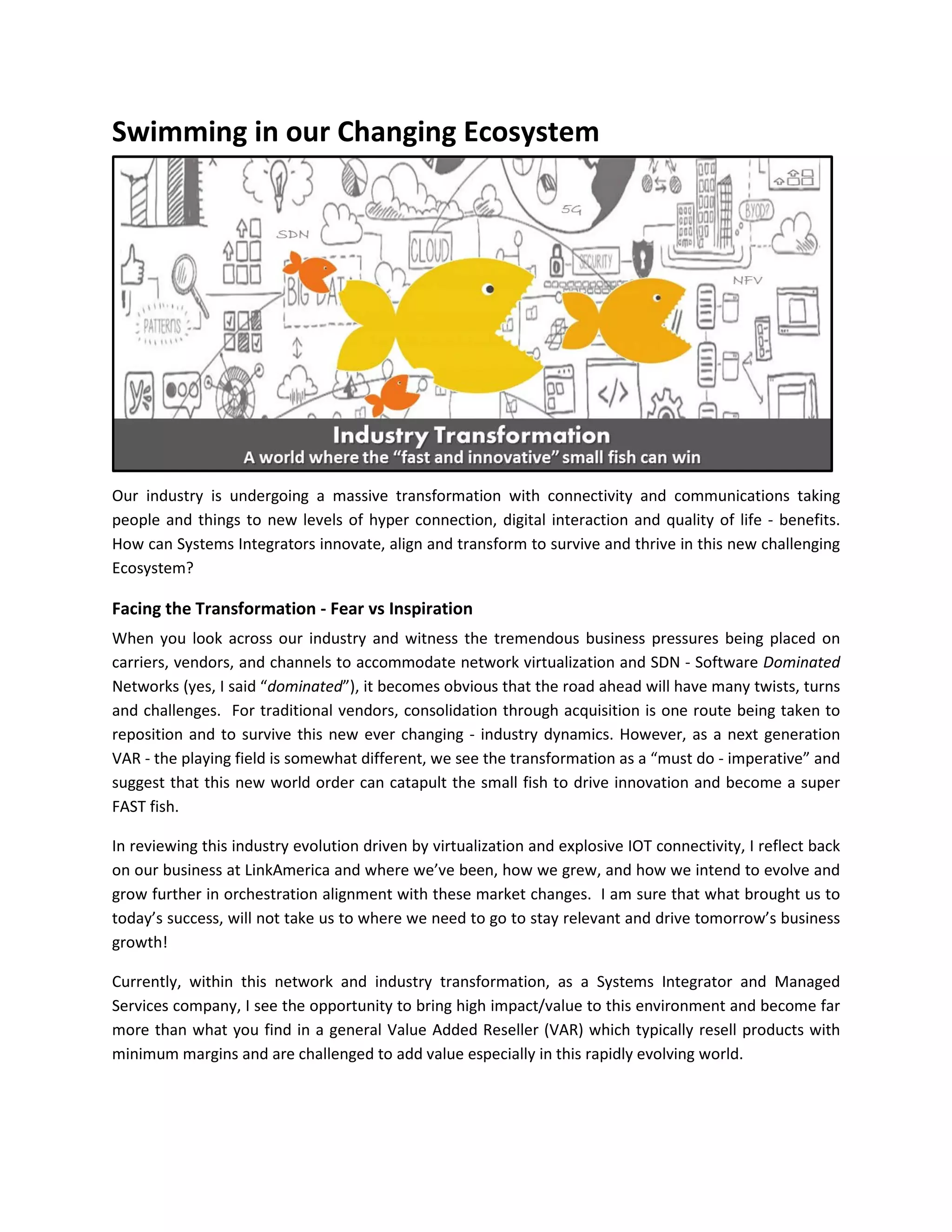 Swimming in our changing ecosystem 2016 - andres ruzo pdf | PDF