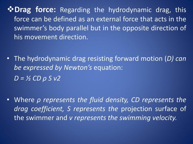 Physics In Swimming | PPTX