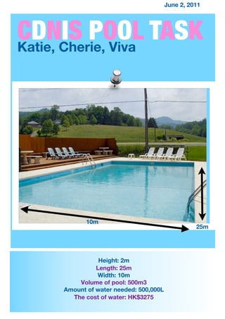 Swimming pool Proposal | PAGES