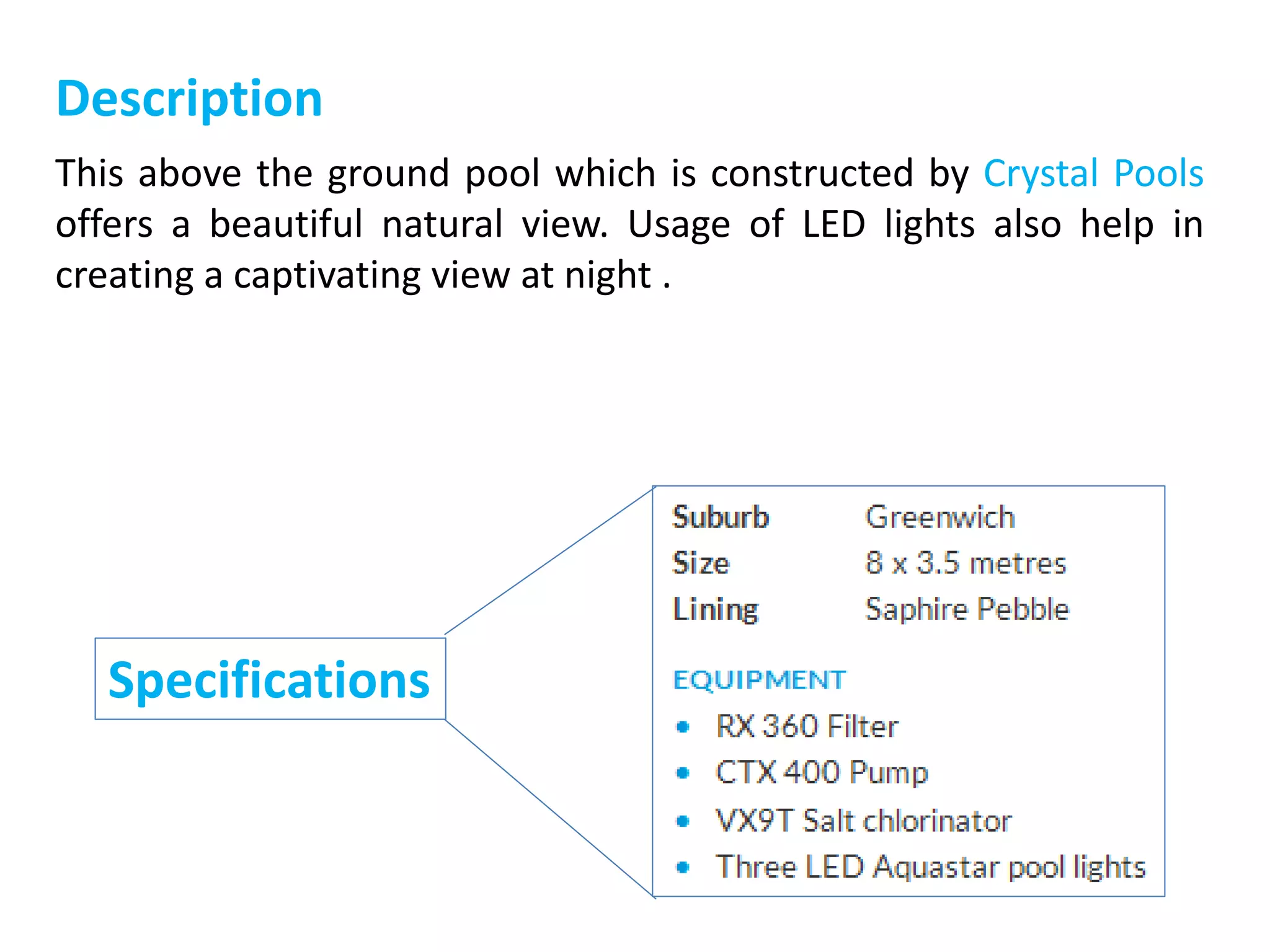 Swimming Pool Designs By Crystal Pools | PDF