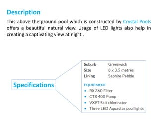 Swimming Pool Designs By Crystal Pools | PDF