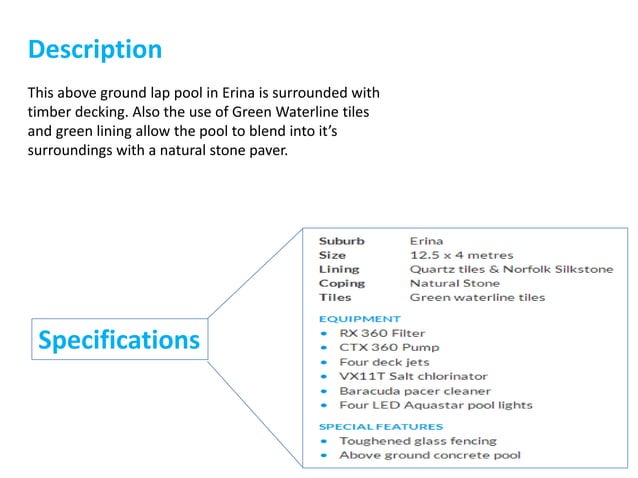 Swimming Pool Designs By Crystal Pools | PDF