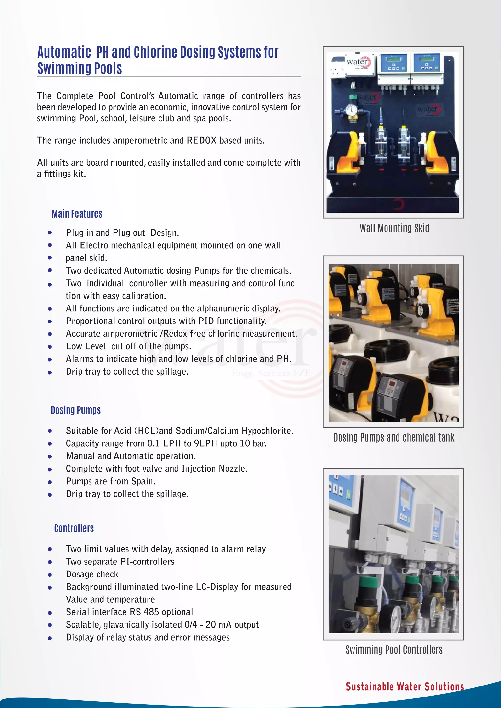 Swimming pool dosing and controlling systems | PDF