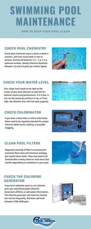 Swimming pool maintenance | PDF