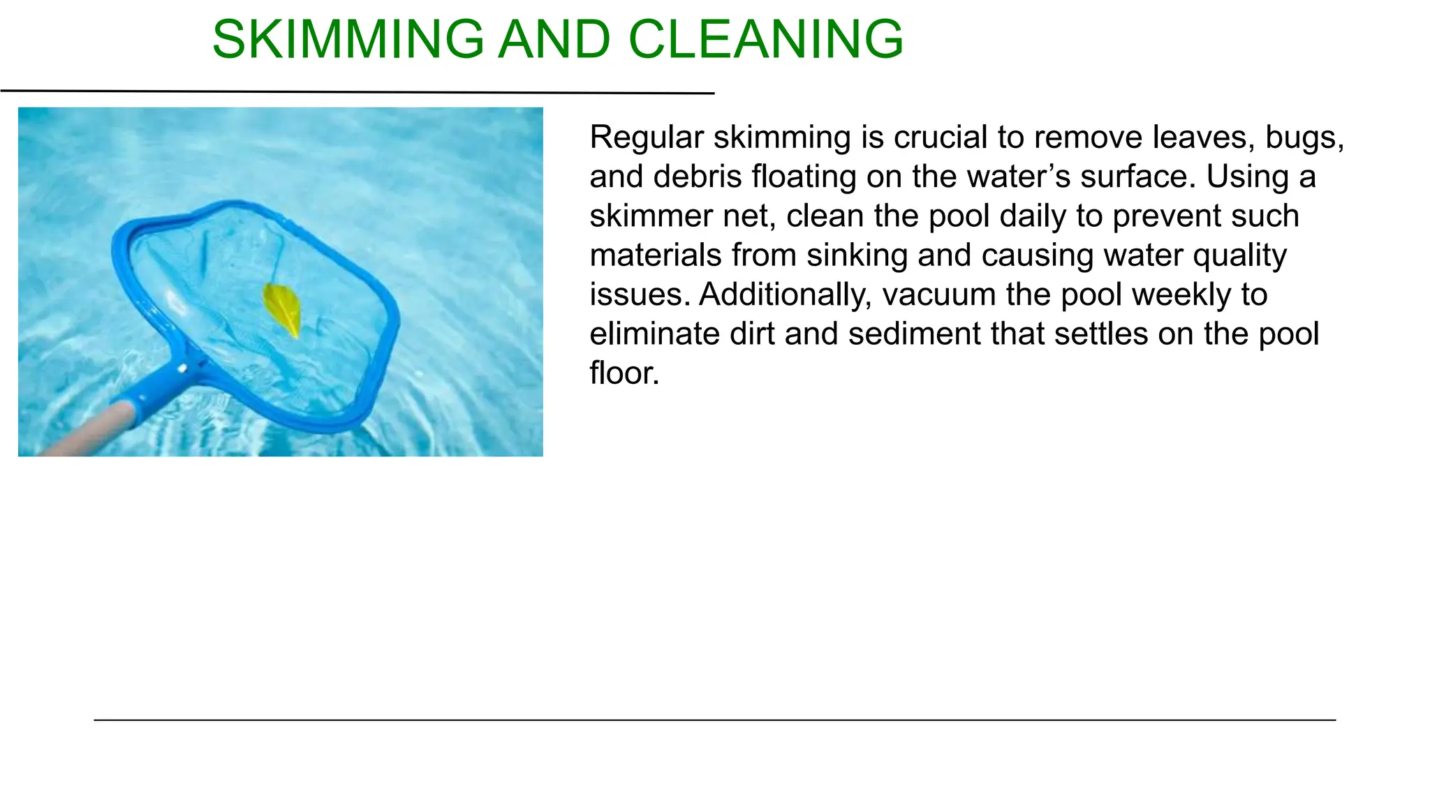 Swimming Pool Maintenance Tips & Safety Measures | PPTX