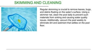 Swimming Pool Maintenance Tips & Safety Measures | PPTX