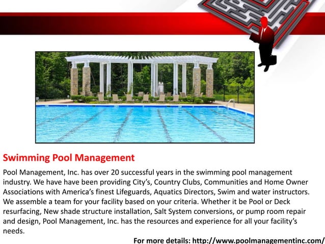 Swimming pool management | PPT