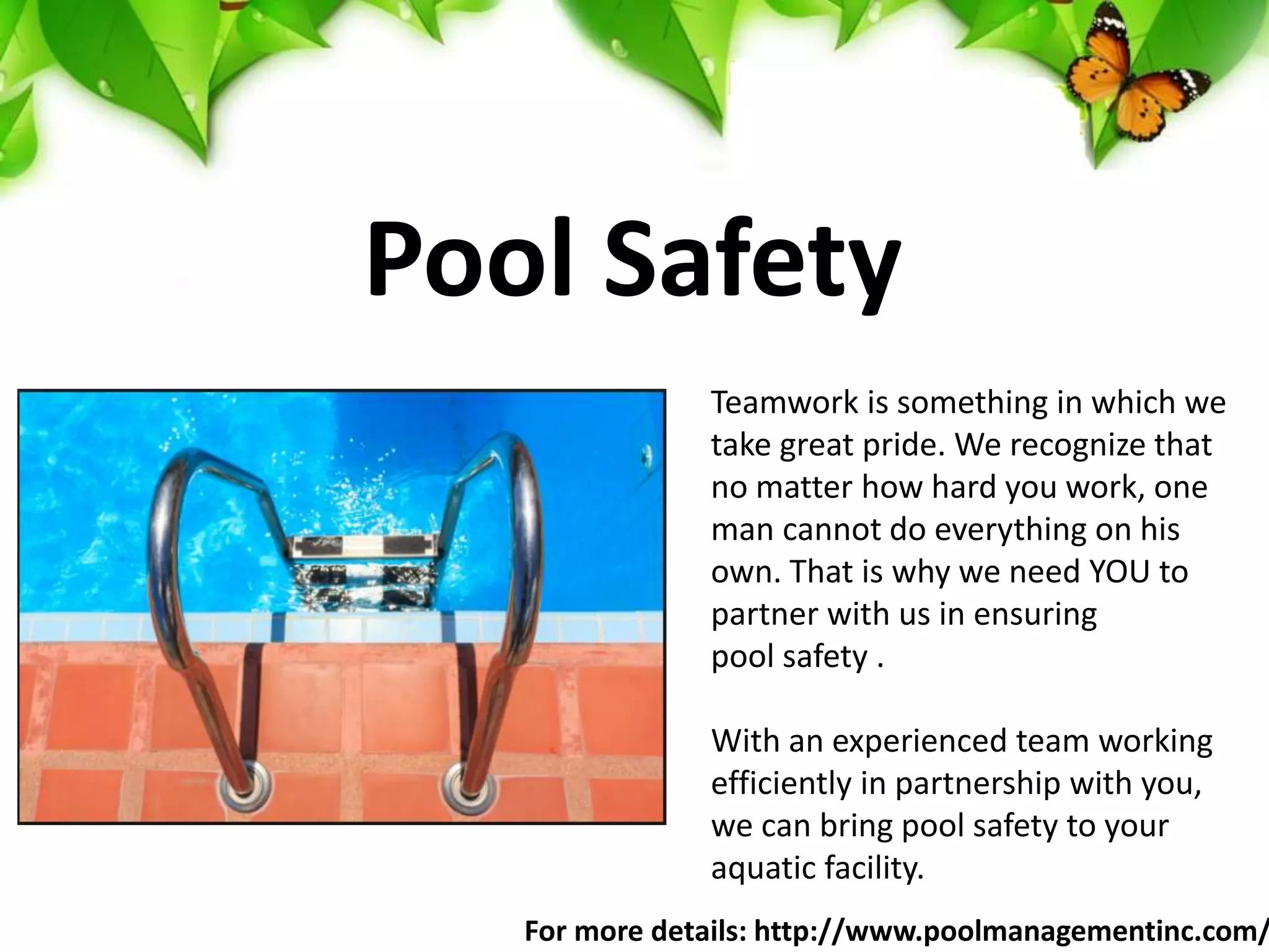 Swimming pool staffing | PPTX