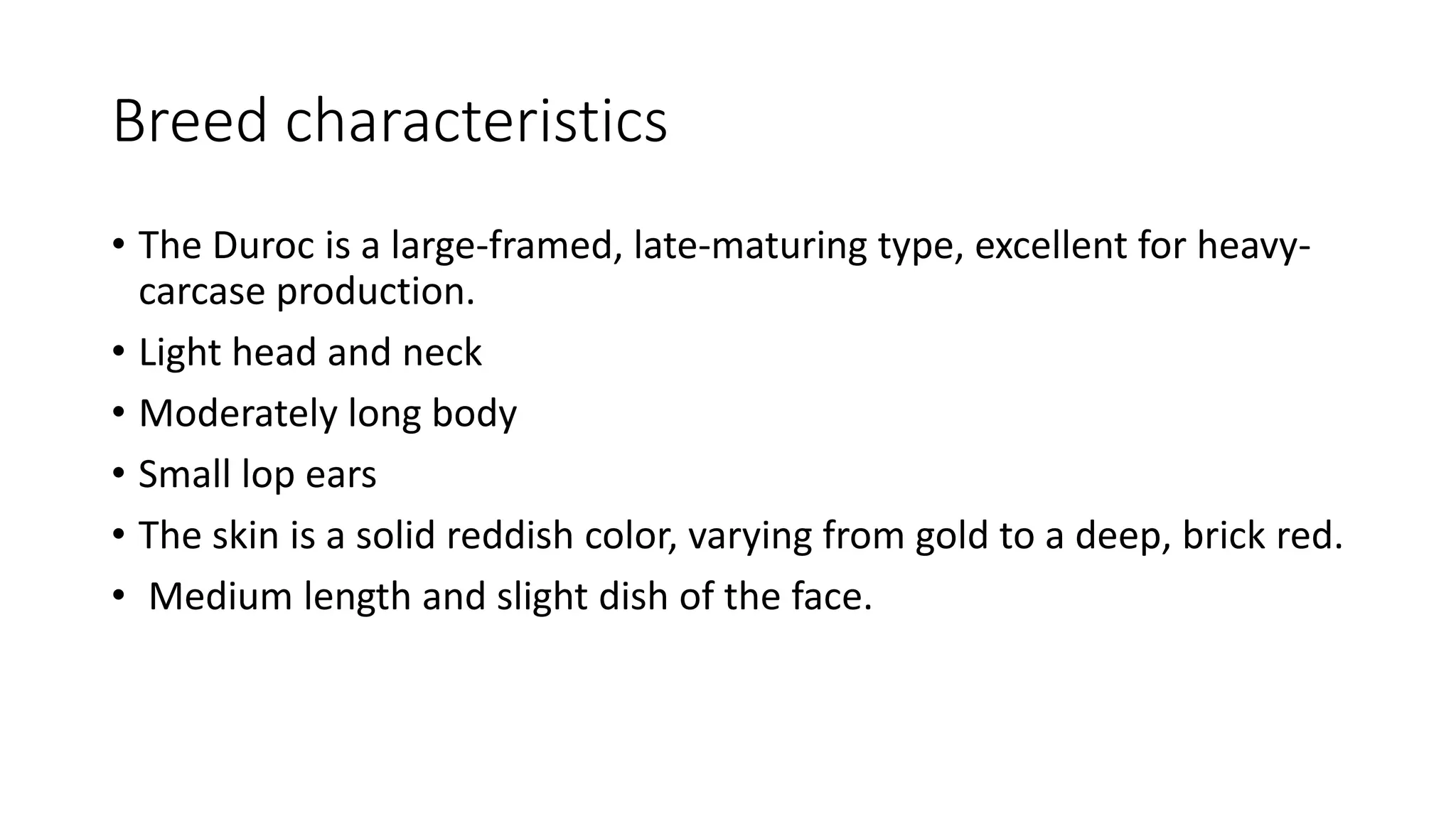 Swine breed duroc | PPTX