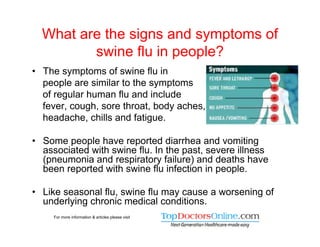 Swine Flu H1N1 Info, Symptoms, Prevention & Treatment | PDF