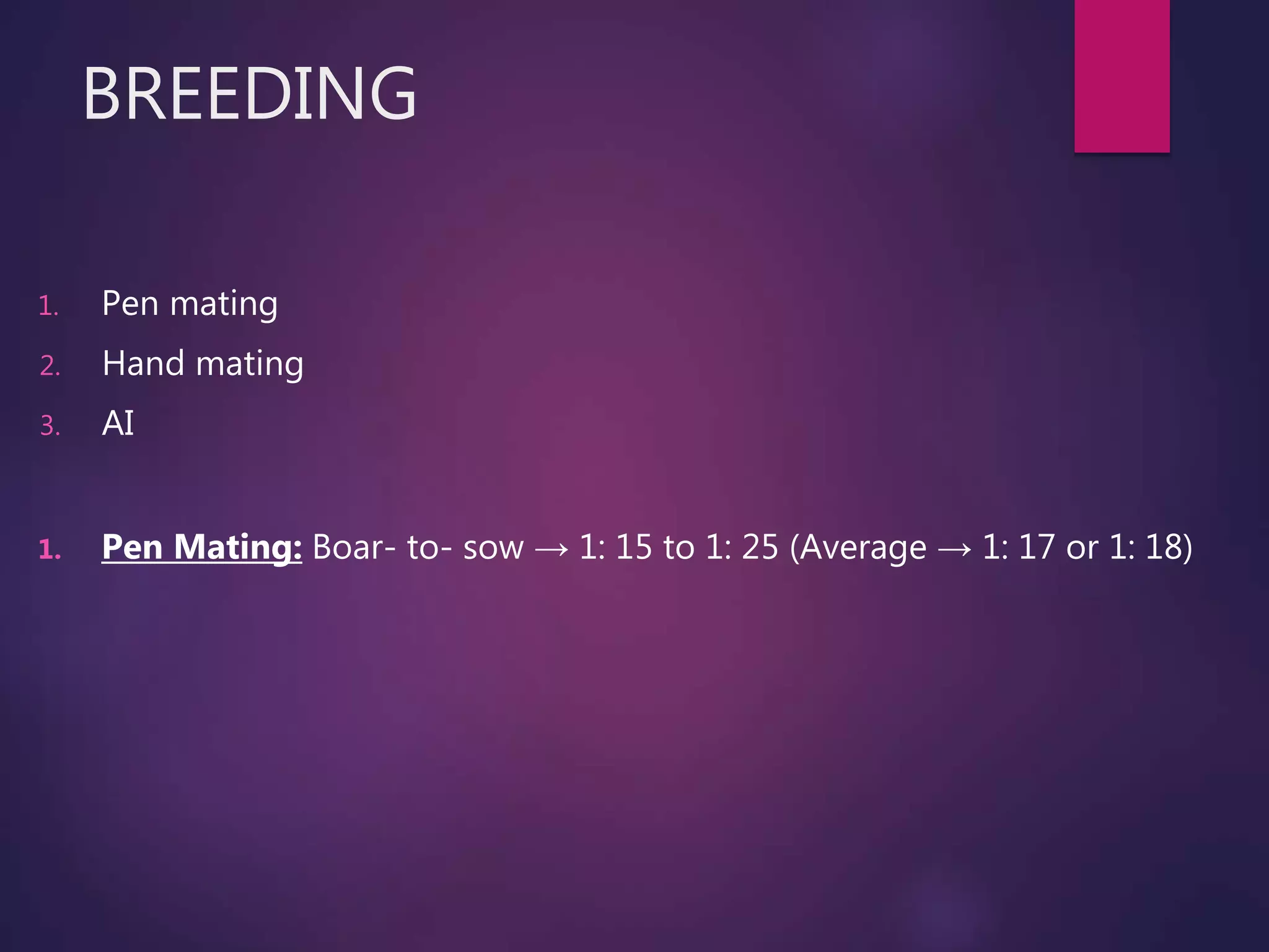 Swine reproduction | PPTX