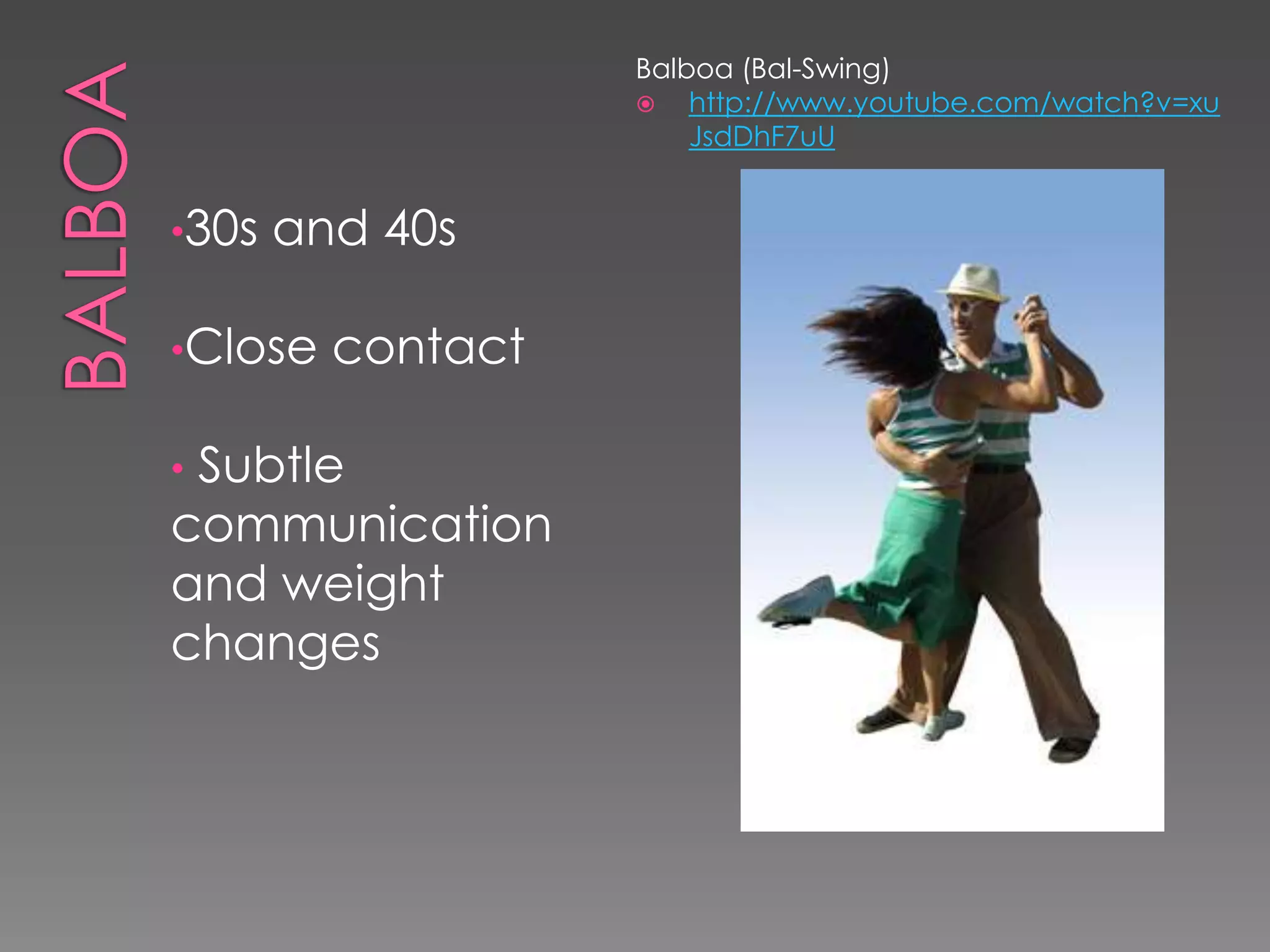 Swing Dancing: History and Culture | PPTX