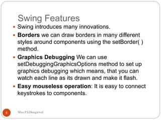 Advance Java Programming (CM5I) 2.Swing | PPT