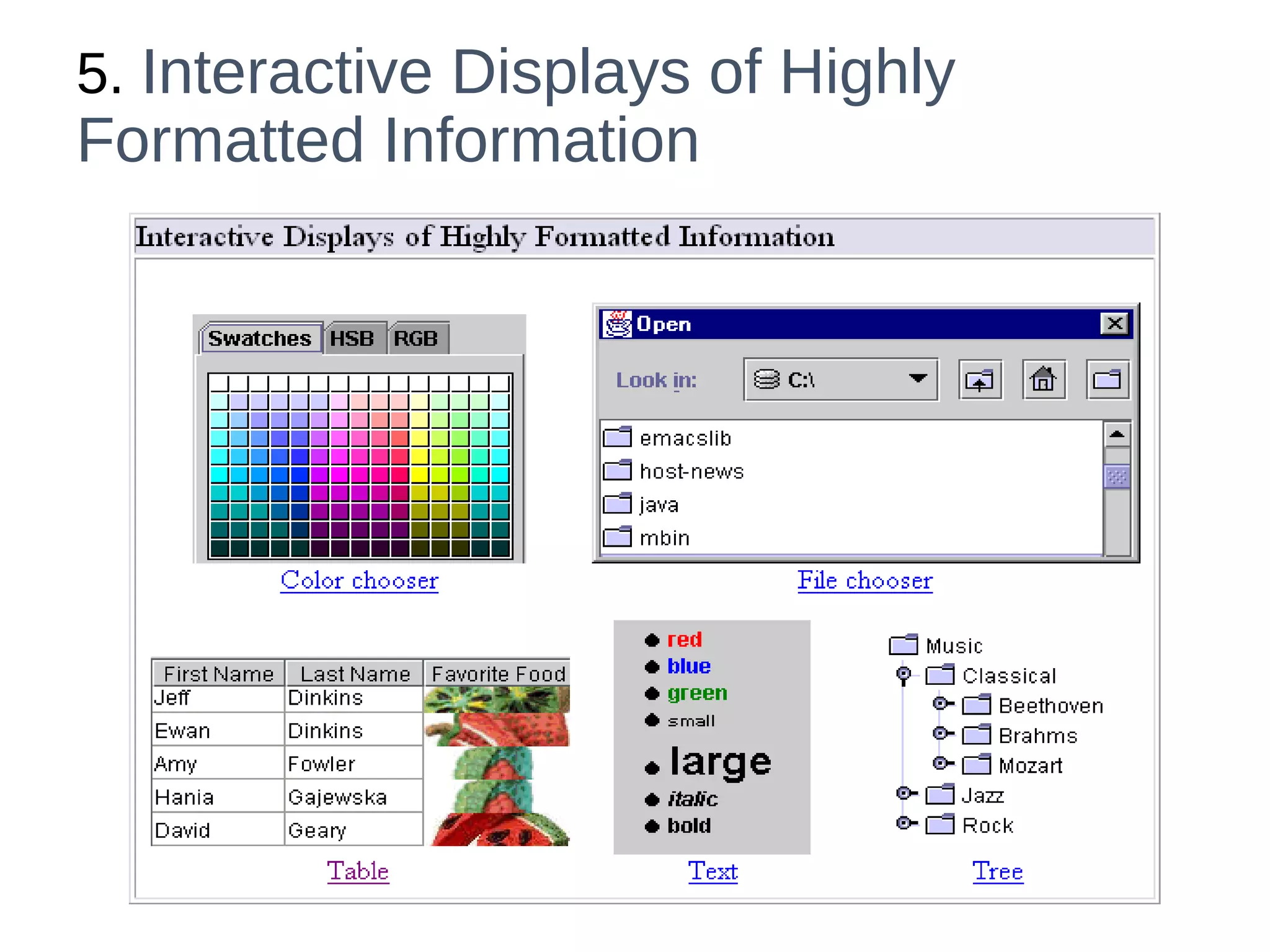 Swing components & MVC Architecture | PPT