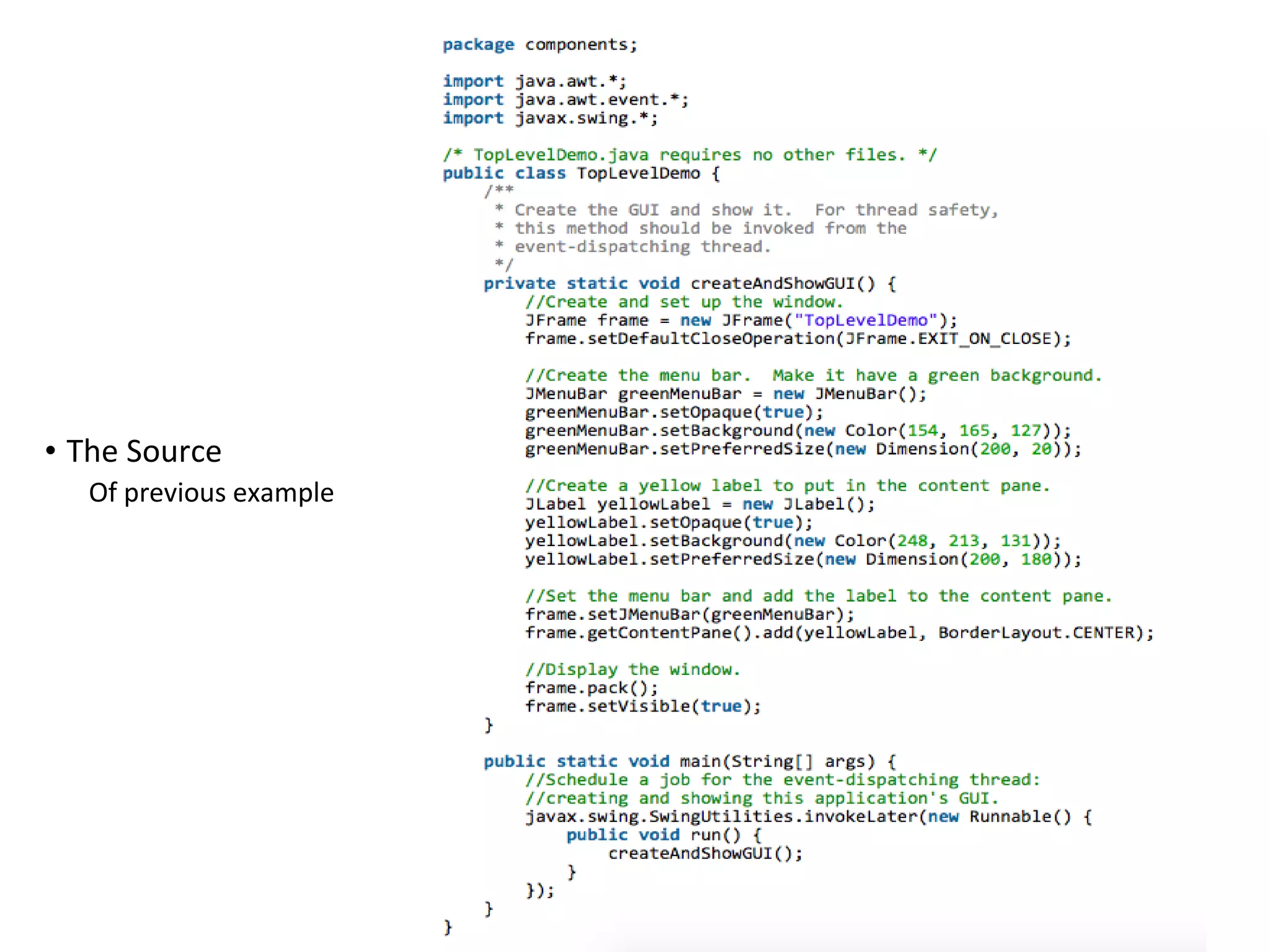 Swing components & MVC Architecture | PPT