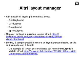 Java Swing Gestori di Layout | PDF