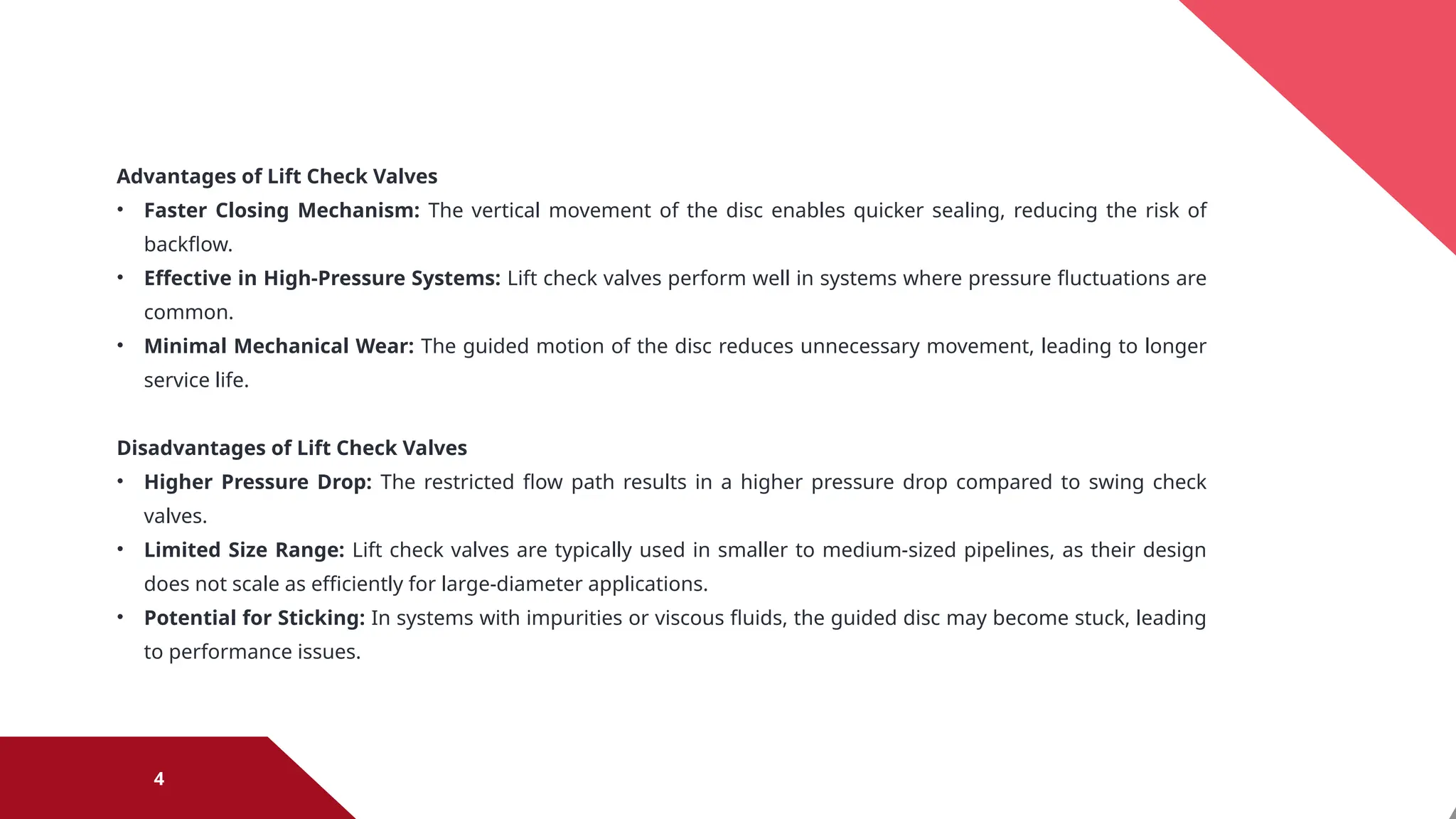 Choosing Between Swing and Lift Check Valves | PPTX