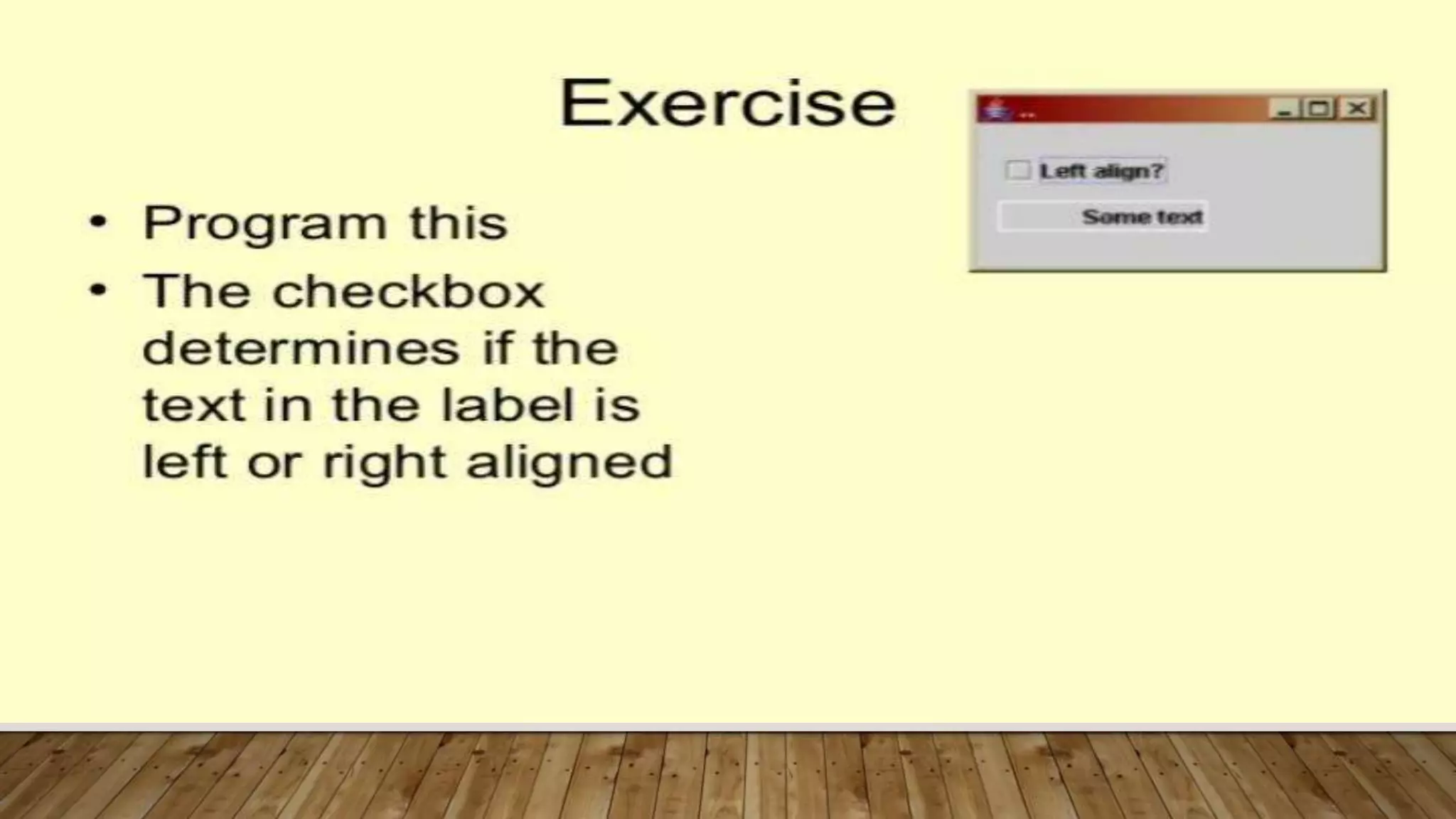 Swing components | PPTX | Programming Languages | Computing