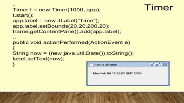 Swing components | PPTX | Programming Languages | Computing