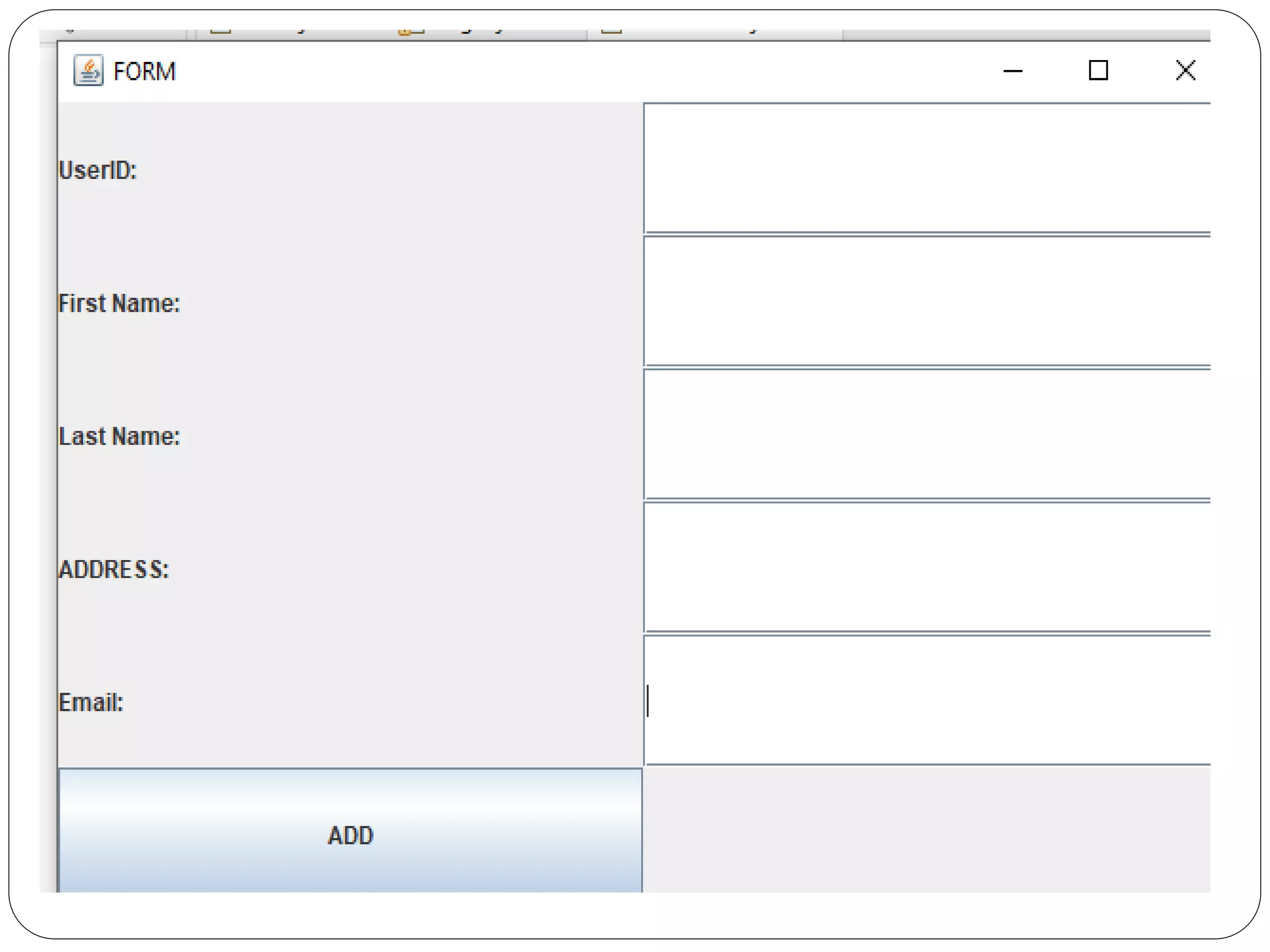 Swing database(mysql) | PPT