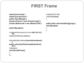 Swing database(mysql) | PPT