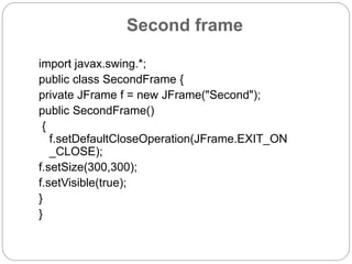 Swing database(mysql) | PPT