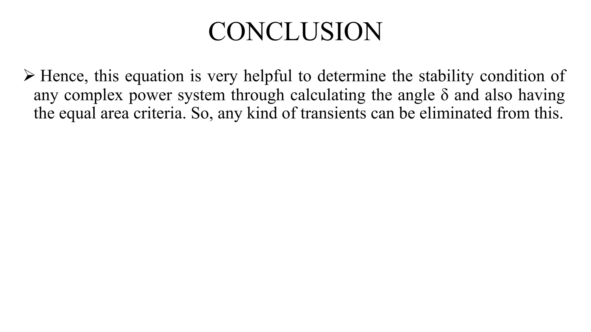 Swing equation | PPTX