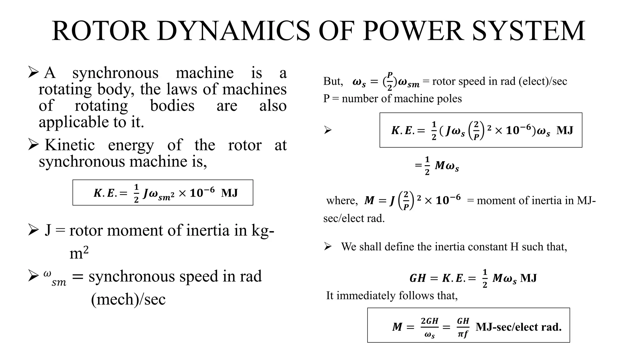 Swing equation | PPTX