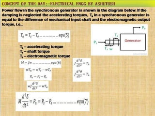 Swing equation Power System Stability | PPTX