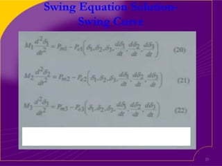 Swing equation and its solutions power angle relationship and its curve ...