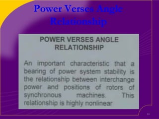 Swing equation and its solutions power angle relationship and its curve | PPT