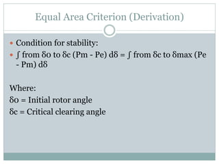 Swing Equation & Equal Area Criterion.pdf