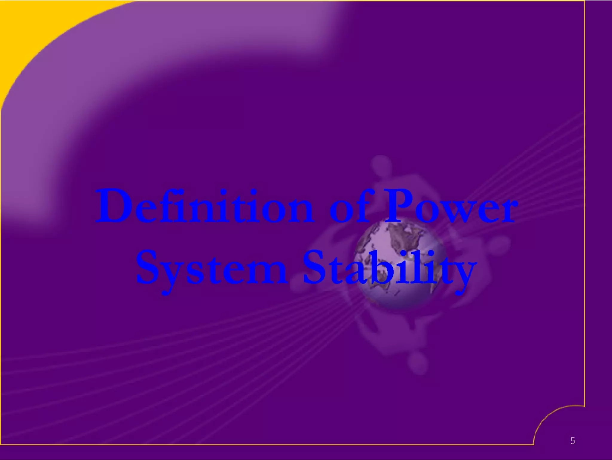 Swing equation solution and swing cure | PPT