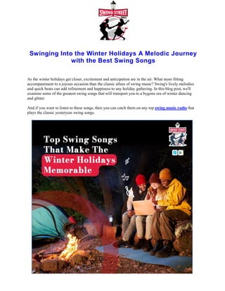 Swinging Into the Winter Holidays A Melodic Journey with the Best Swing ...