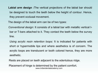 Swing lock partial denture/ oral surgery courses | PPT