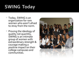 Swing phi swing expresso msg chapter | PPT | College Education | Education