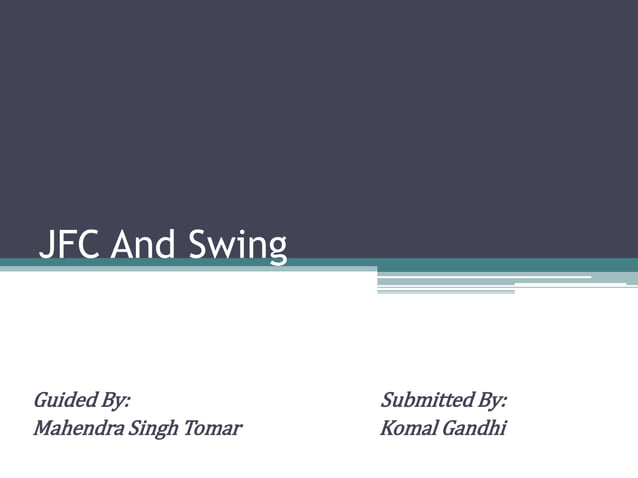 Java Swing | PPTX