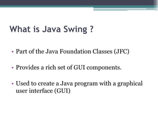 Java Swing | PPTX