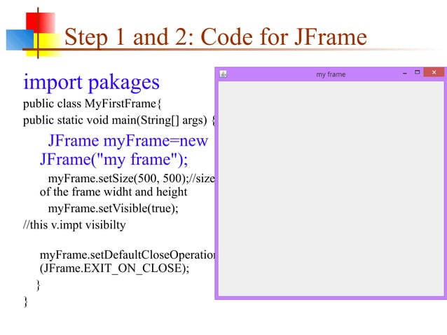 Swing and AWT in java | PPT