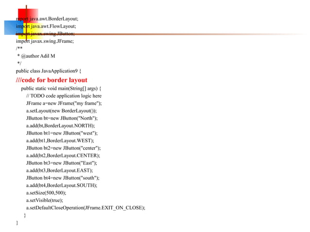 Swing and AWT in java | PPT